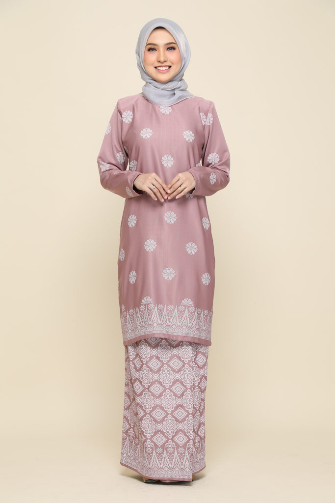Kurung Songket Tabur Purple Lilac - Habibi
