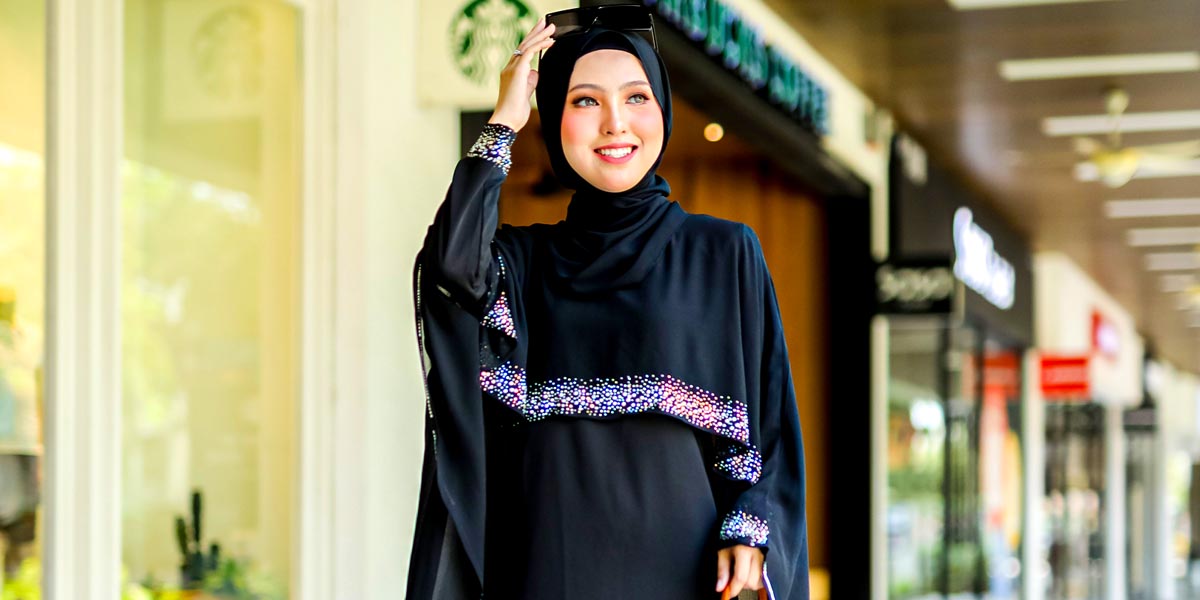 Jubah Ratu Arab Black - Habibi