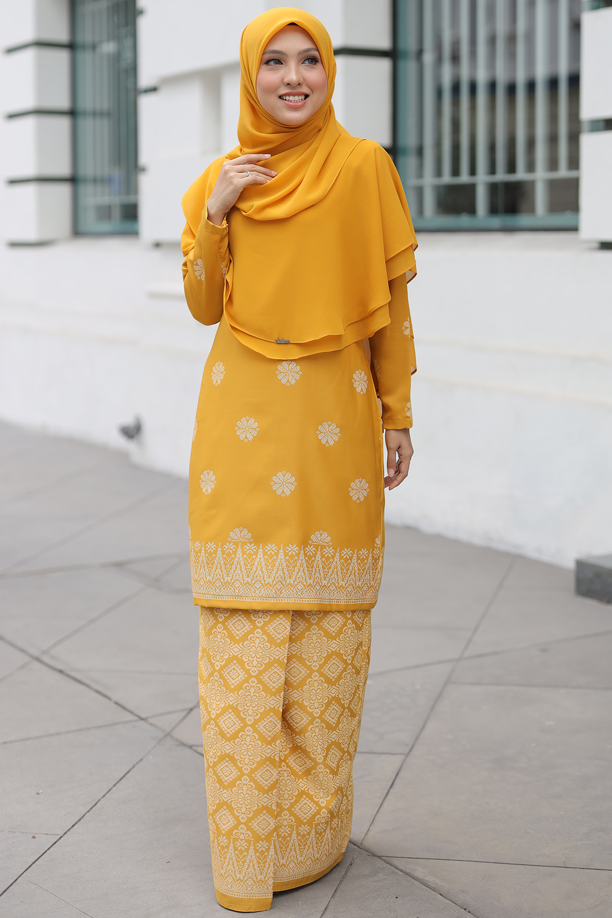 Kurung Songket Tabur Mustard - Habibi