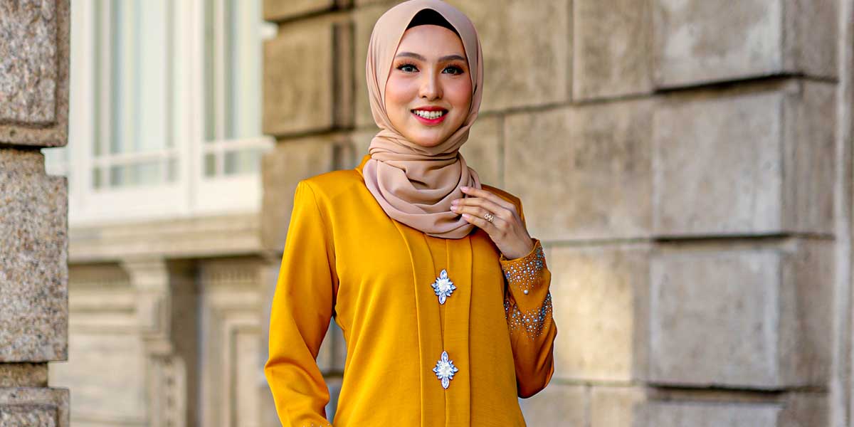 Kebaya Sareema Mustard - Habibi