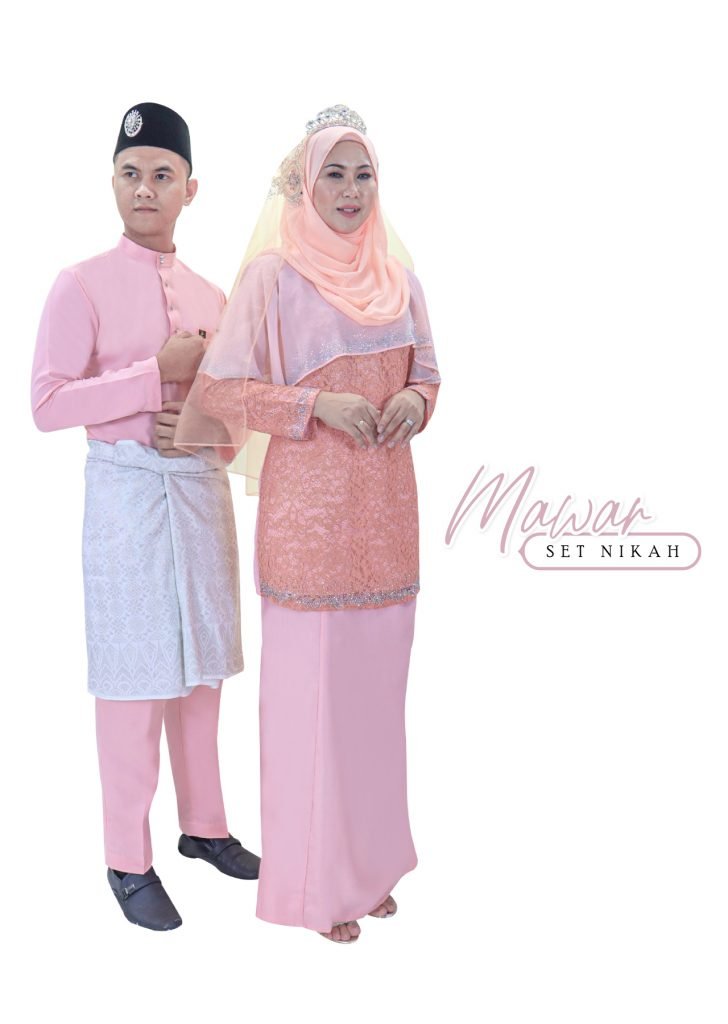Set Couple Mawar Peach - TITANIUM - Habibi