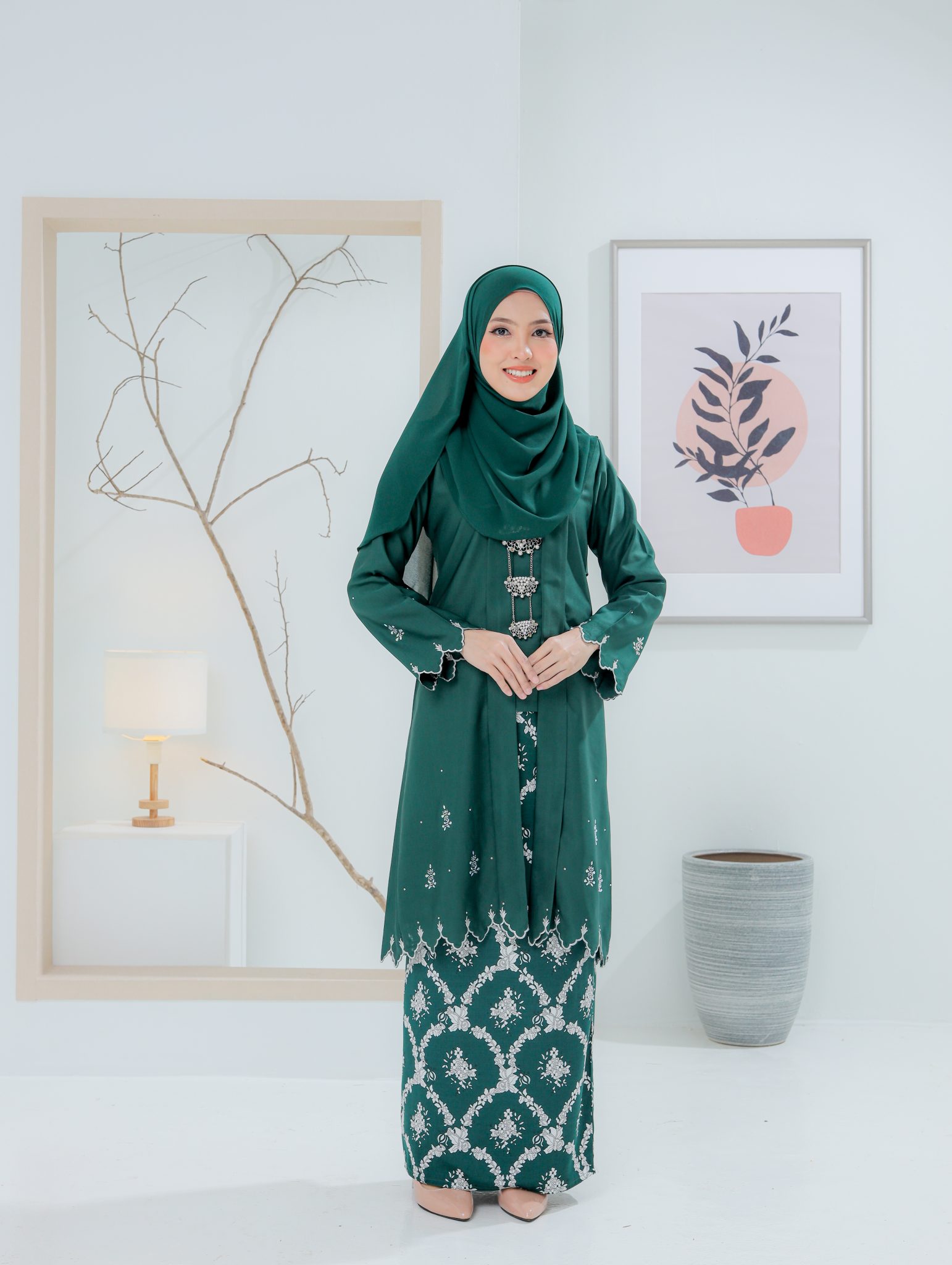KEBARUNG KASTURI EMERALD GREEN - Habibi