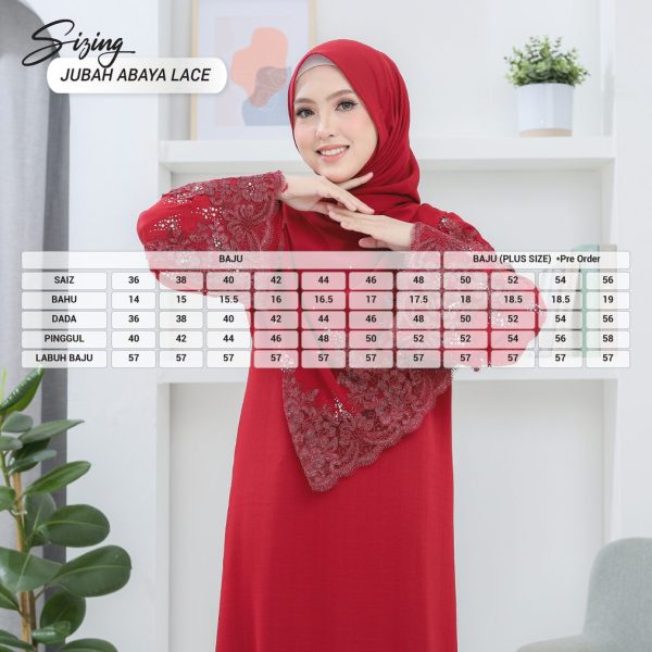 JUBAH ABAYA LACE + SHAWL GREY - Habibi