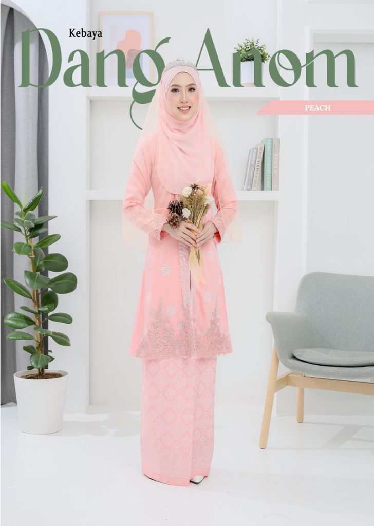 KEBAYA DANG ANOM PEACH - Habibi