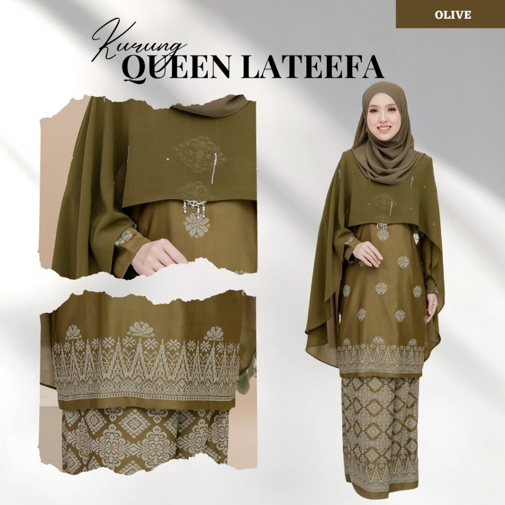 SET FAMILY QUEEN LATEEFA OLIVE - Habibi