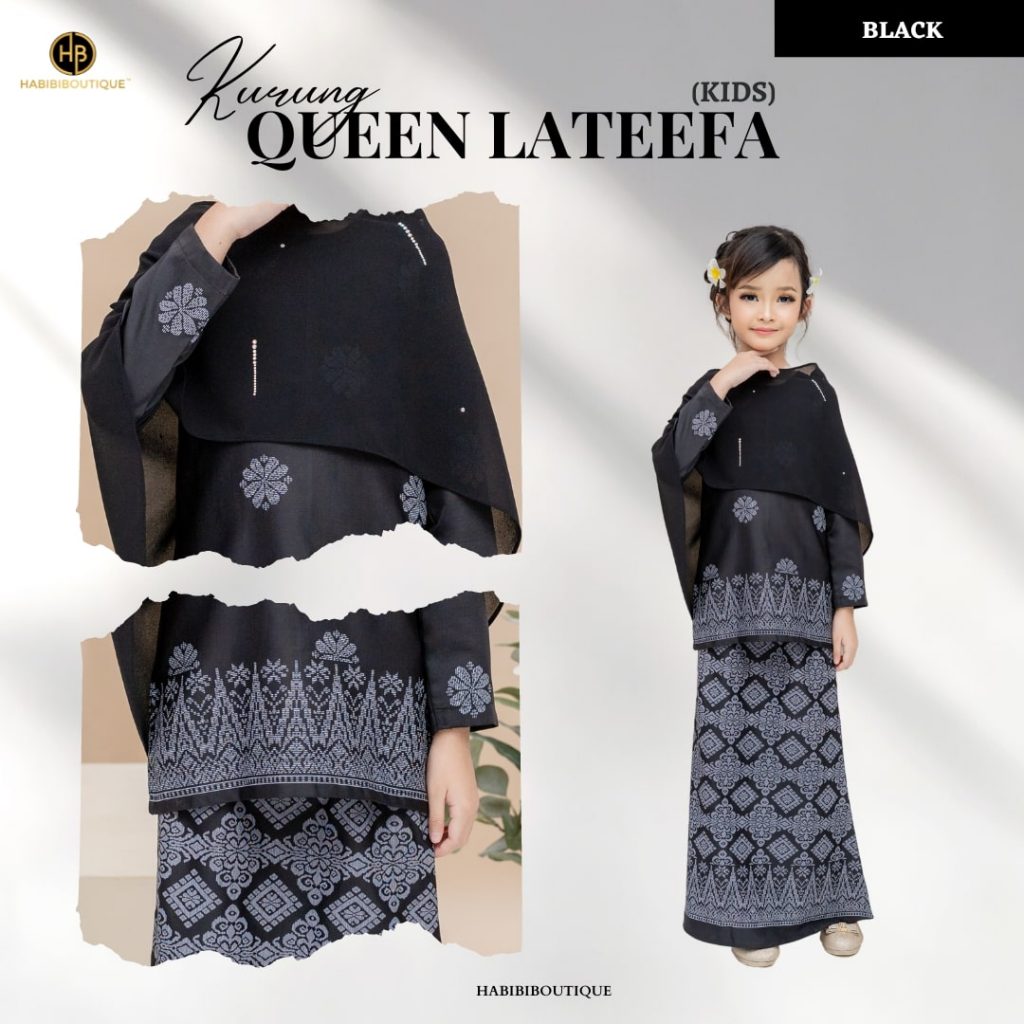 SET FAMILY QUEEN LATEEFA BLACK - Habibi