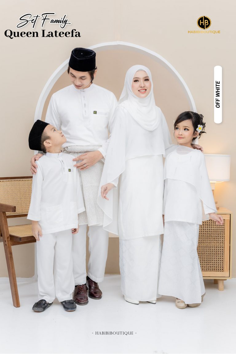 SET FAMILY QUEEN LATEEFA OFF WHITE - Habibi