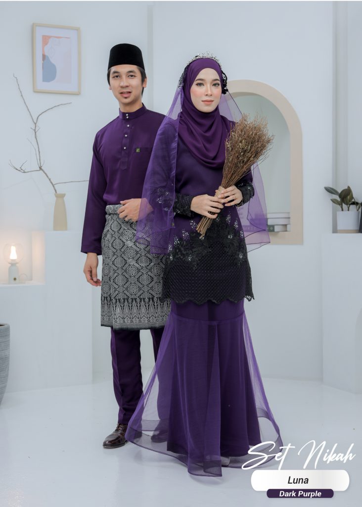 Couple Luna Dark Purple - DIAMOND - Habibi