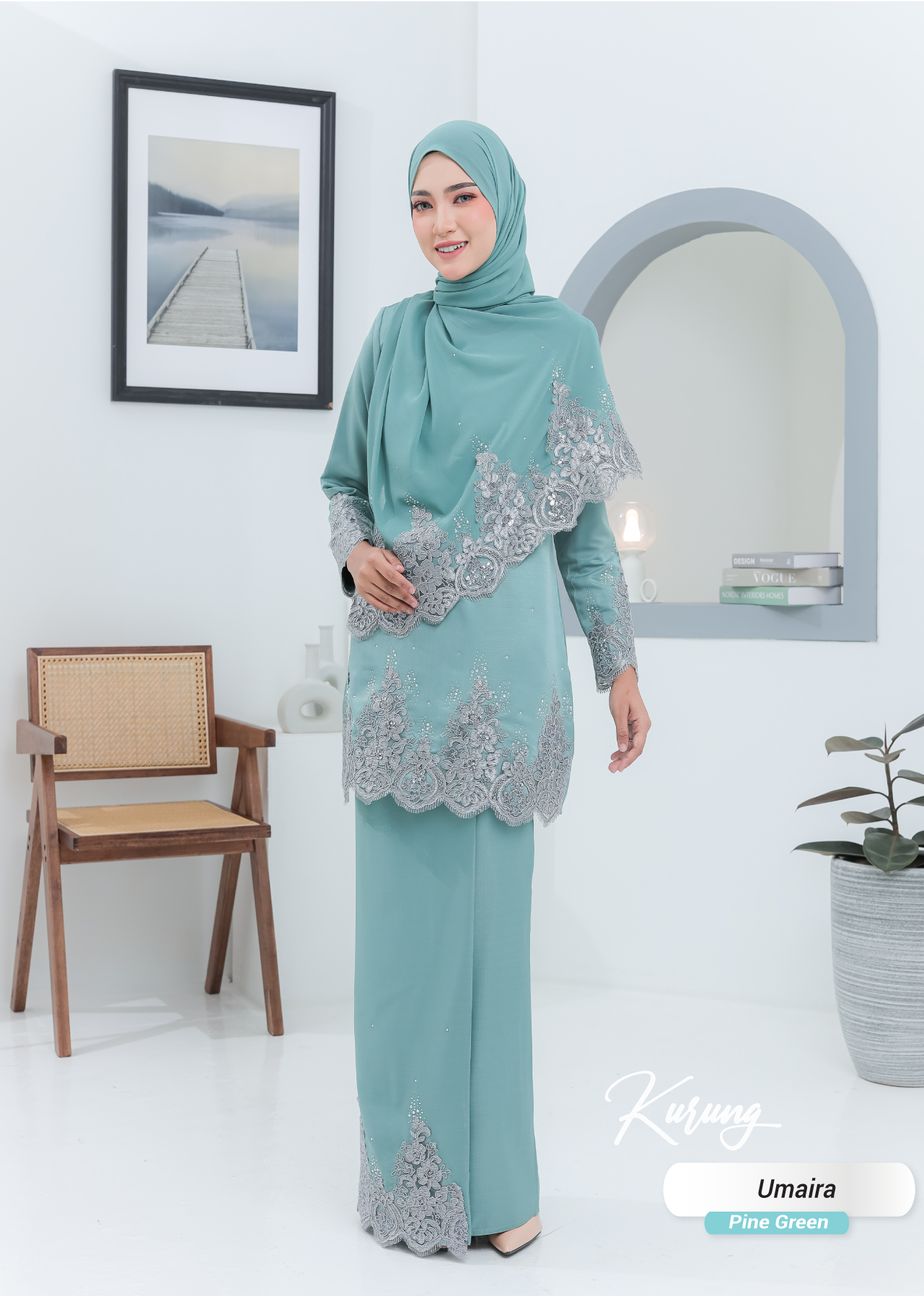 UMAIRA PINE GREEN - Habibi