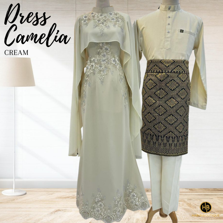 Full Set Dress Camelia Exclusive - CREAM - Habibi