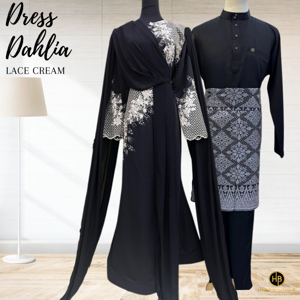 Full Set Dress Dahlia Exclusive - BLACK - Habibi