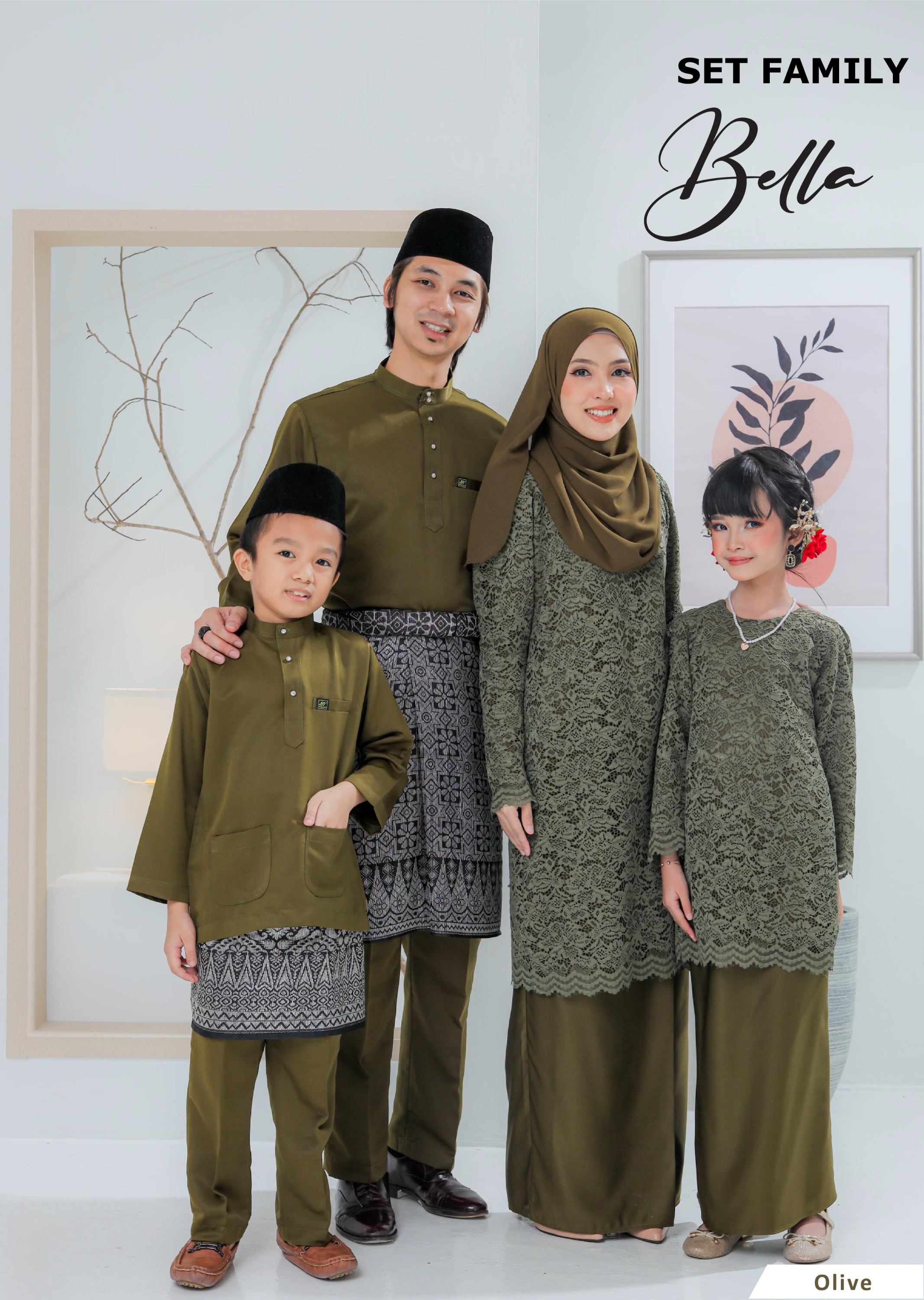 SET FAMILY BELLA - OLIVE - Habibi