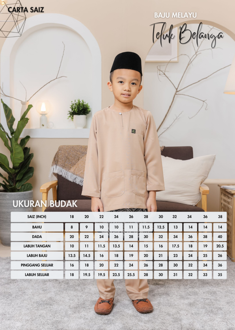Baju Melayu Teluk Belanga Kids Pine Green - Habibi
